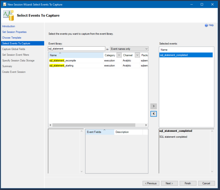 Mssql Server Create An Extended Event Session With A Not Like” Filter Criteria On Sql