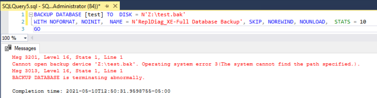 Mssql Server Backup And Restore To Network Path Using Xpcmdshell Database Math