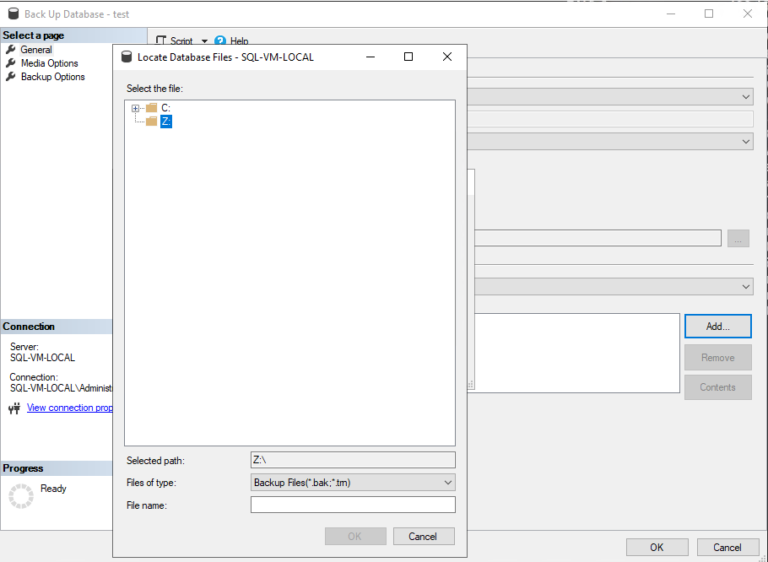 Mssql Server Backup And Restore To Network Path Using Xpcmdshell Database Math